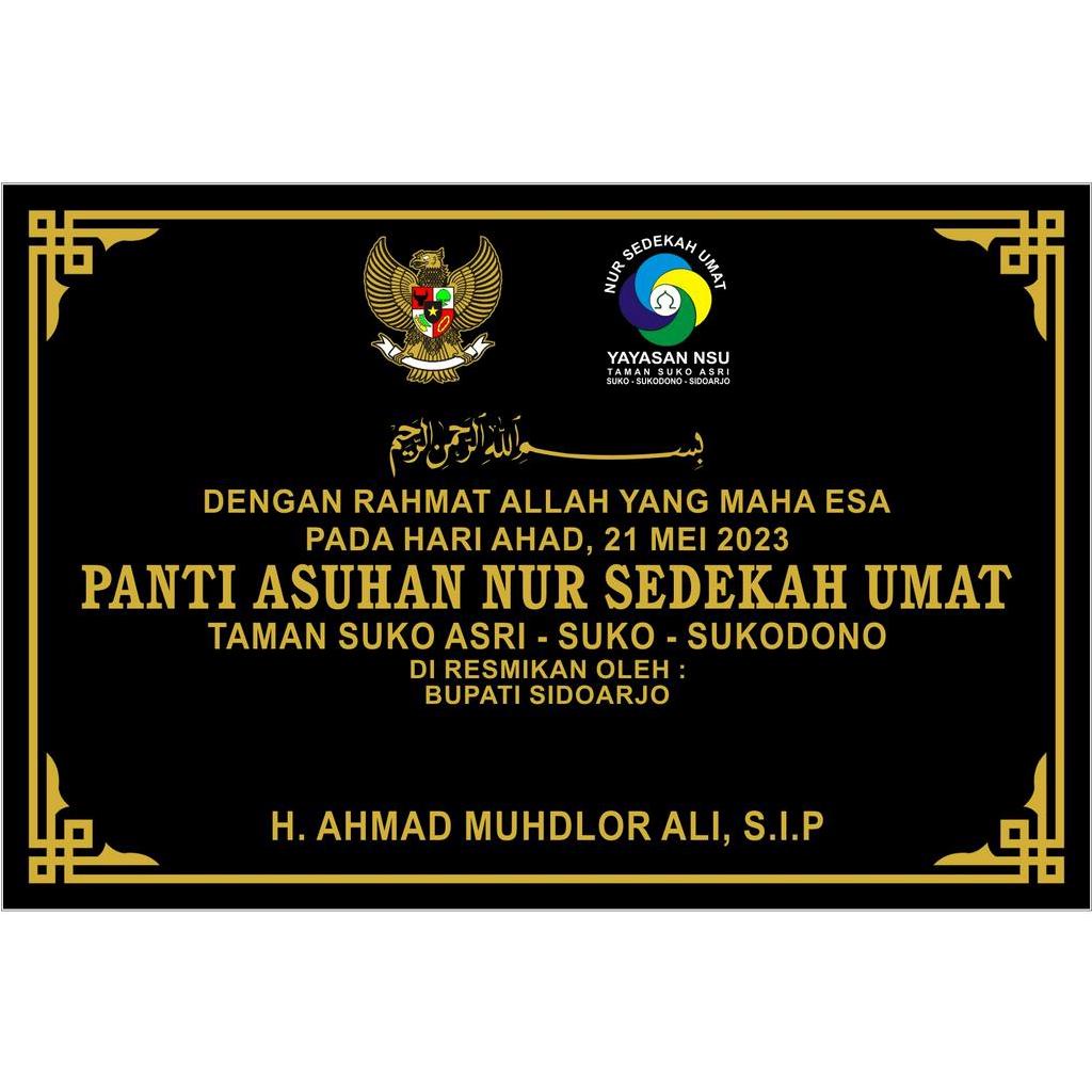 Jual Prasasti/Peresmian Akrilik 40x60 | Shopee Indonesia