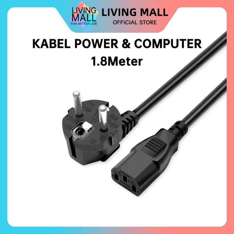 Jual Kabel Power 1,8 Meter / Cable Computer / Merk Hakamitsu | Shopee Indonesia