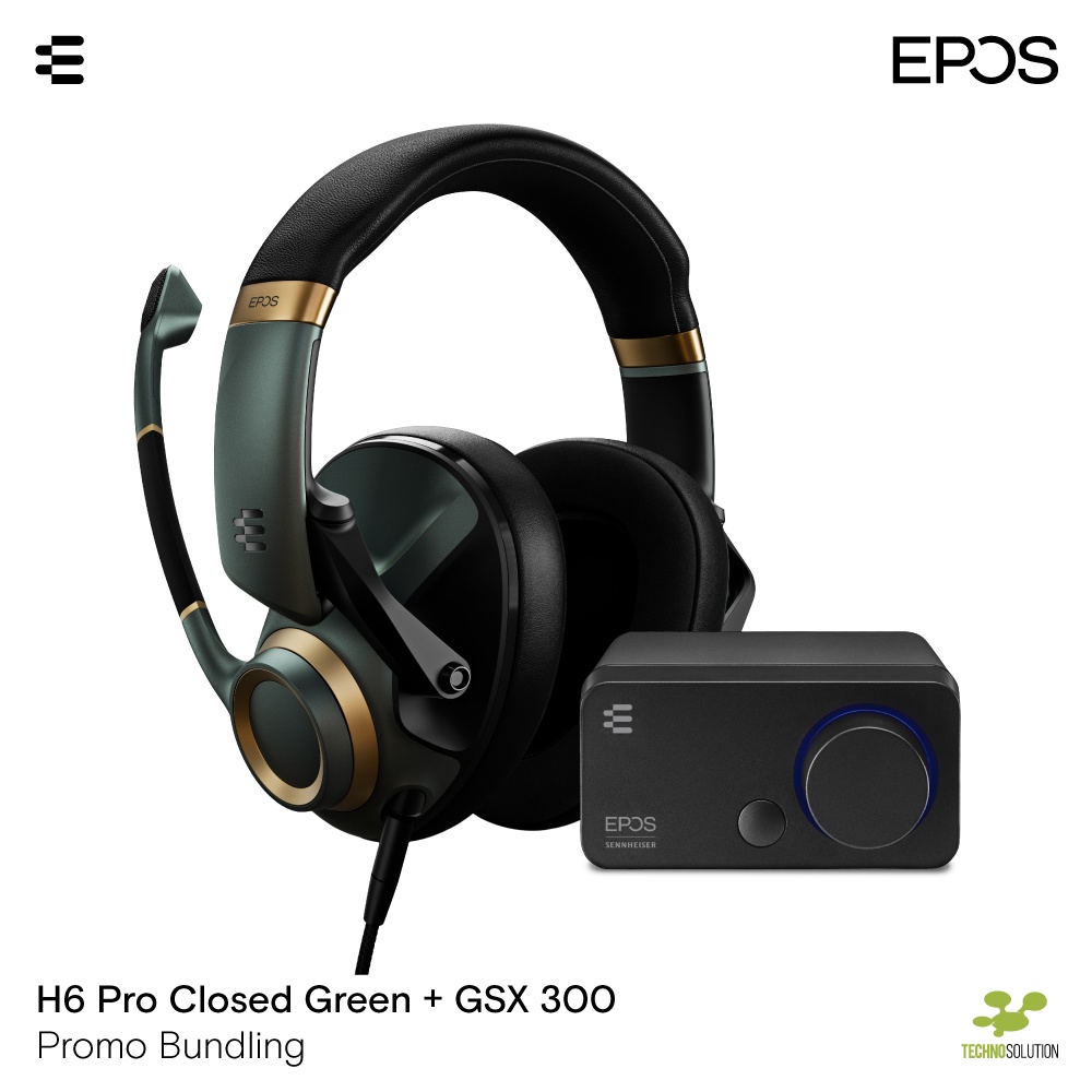 Jual EPOS H6 PRO OPEN + GSX 300 / GAMING HEADSET / SOUND CARD | Shopee Indonesia