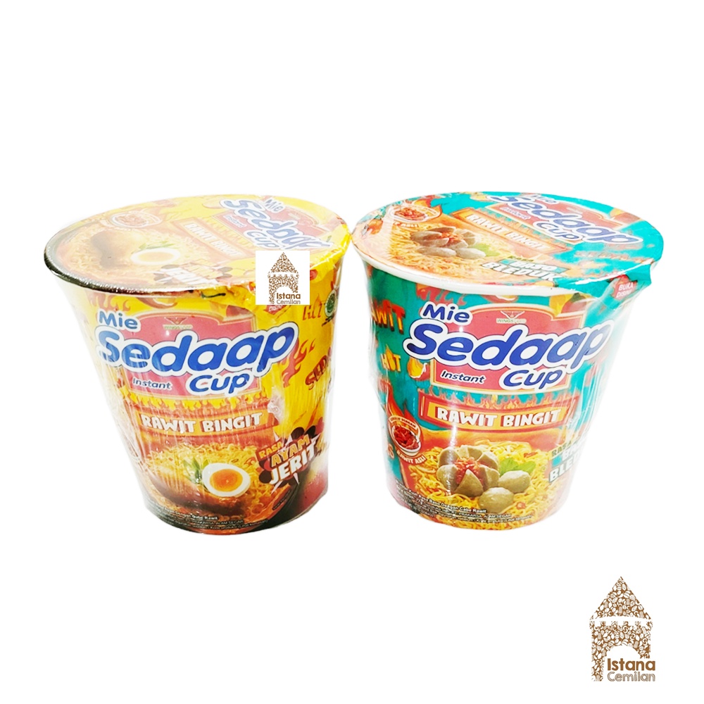Jual Mie Sedaap RAWIT BINGIT Ayam Jerit / Baso Bleduk Pedas Cup 75 Gram ...