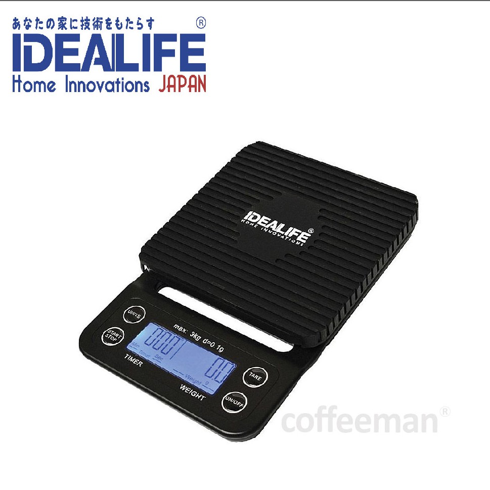Jual IDEALIFE Digital Scale Timbangan Kopi Coffee Dapur Timer 3 Kg ...