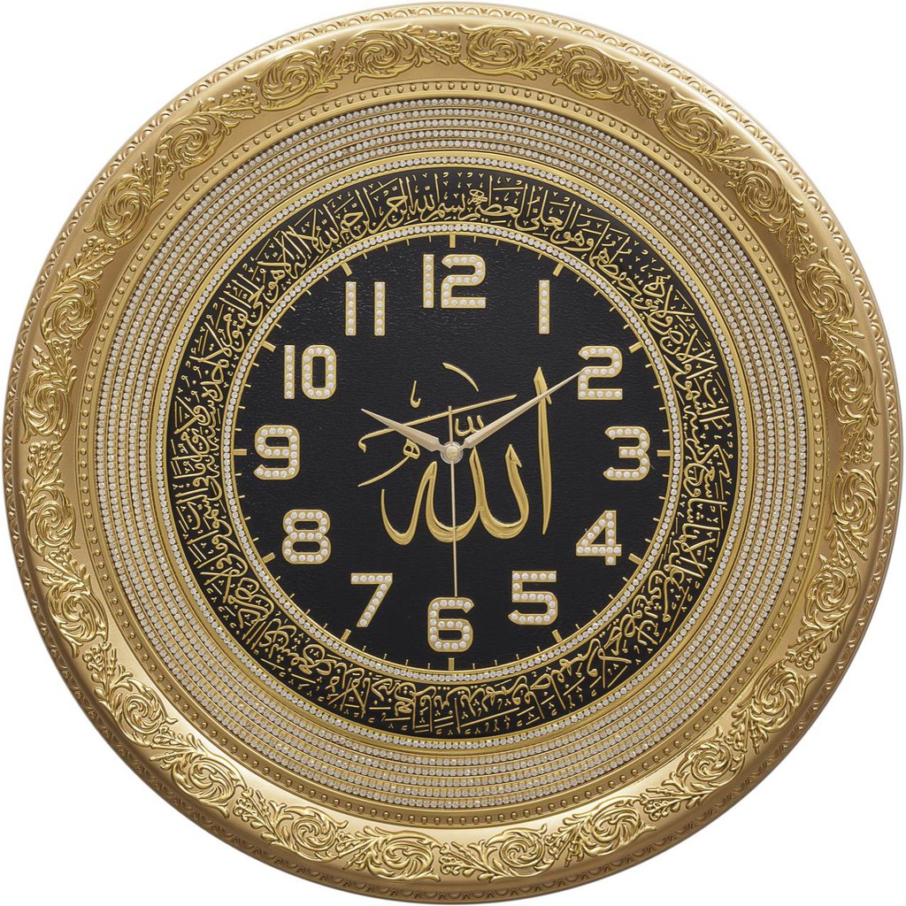 Jual JAM KALIGRAFI BULAT (LAFADZ ALLAH, DAN AYAT KURSI) | Shopee Indonesia