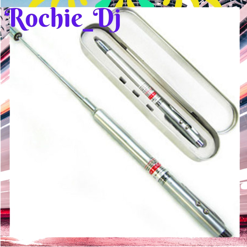 Jual TAFFWARE PENA PREMIUM 5 IN 1 LASER POINTER - 5RLS - SILVER | Shopee Indonesia