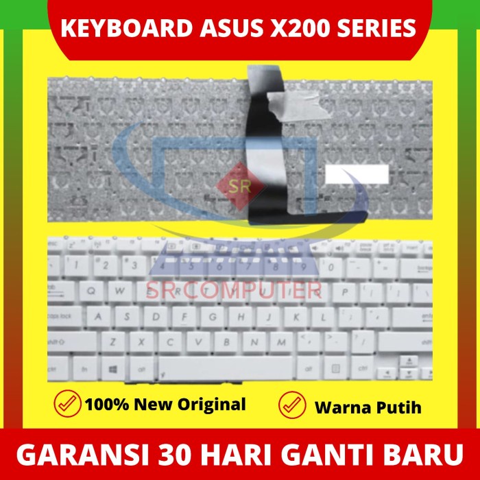 Jual Keyboard Asus X200M X200CA X200 X200C X200MA Putih (ORIGINAL ...