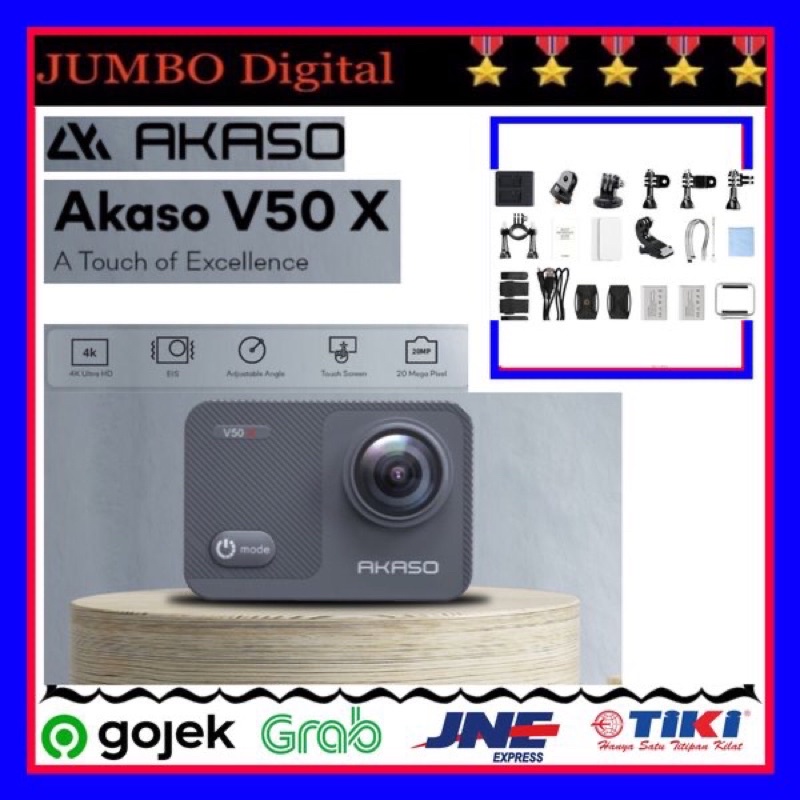 Jual AKASO V50X ACTION CAMERA FULL HD 4K EIS WIRELESS CAM | Shopee Indonesia