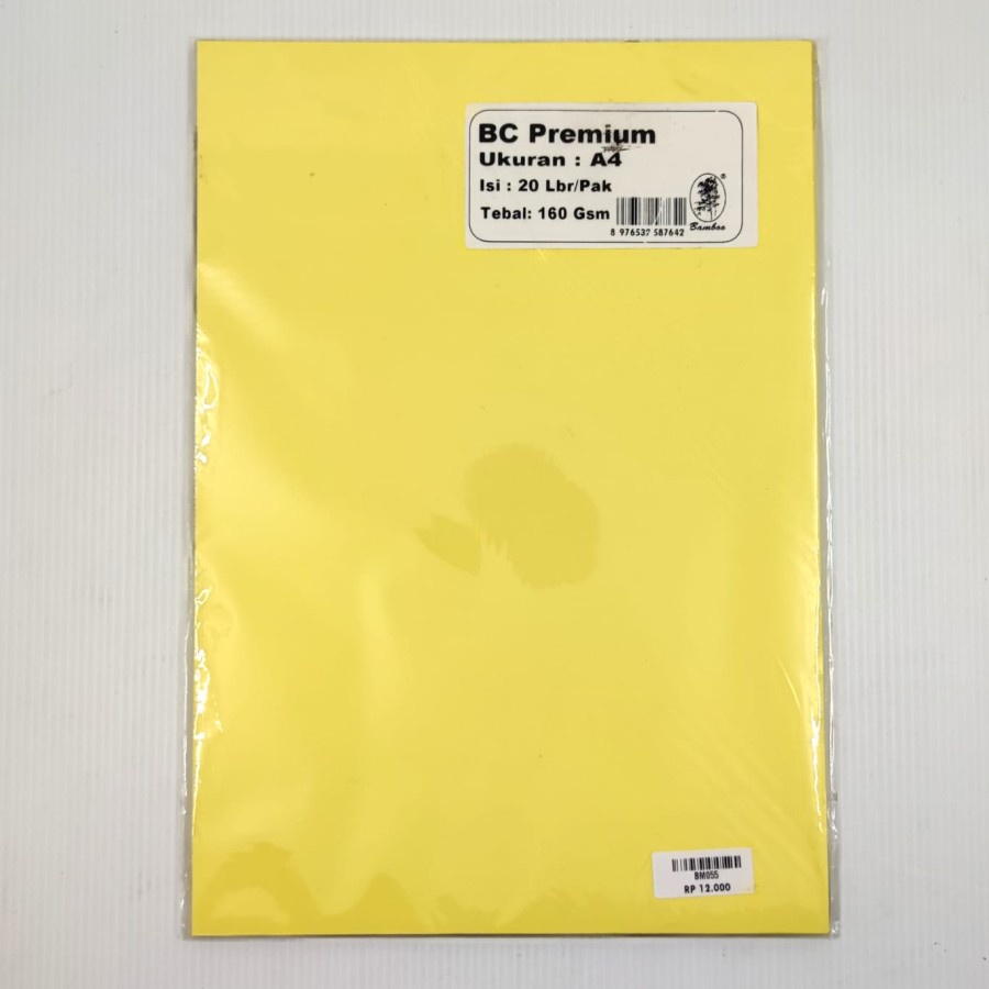 Jual KERTAS KARTON BUFALLO BC PREMIUM BAMBOO 160 GSM 20 LBR FOLIO ...
