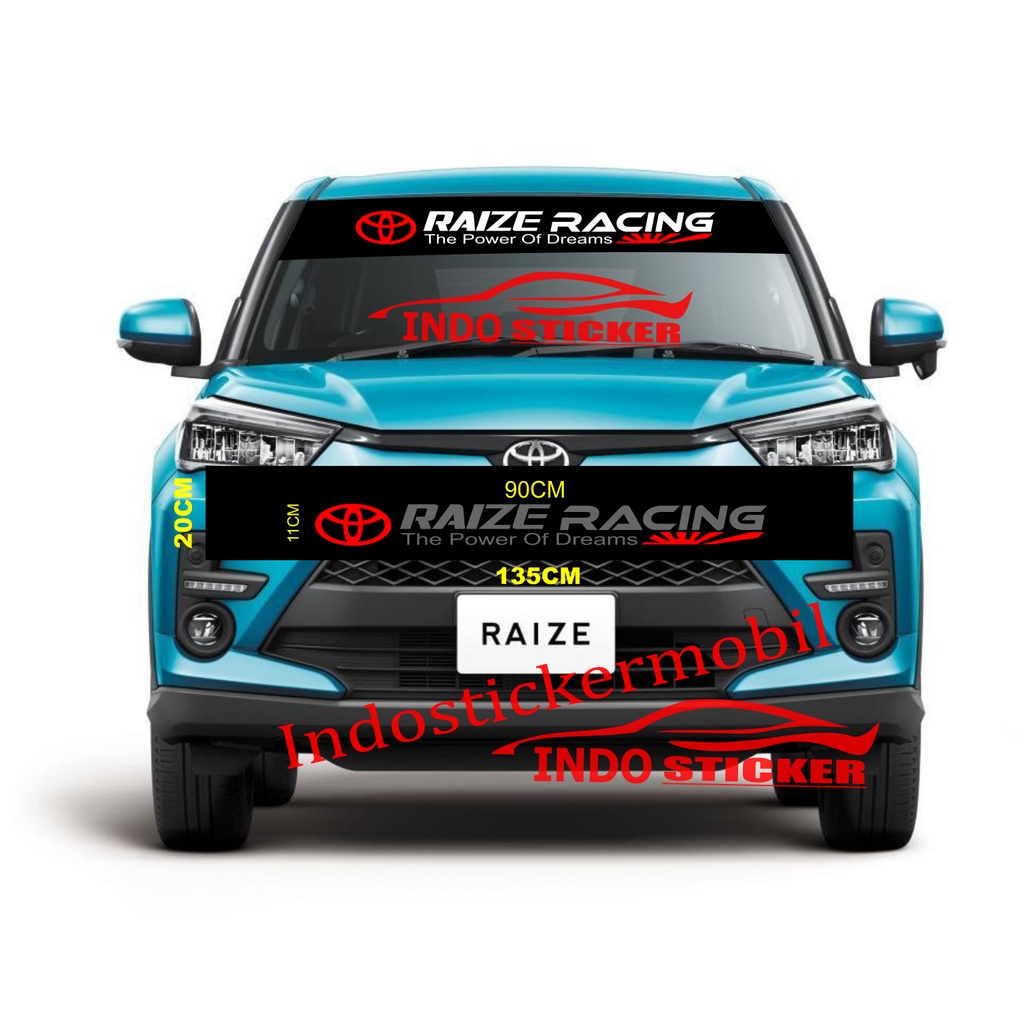Jual Sticker Cutting Terlaris Sticker stiker mobil raize stiker kaca ...