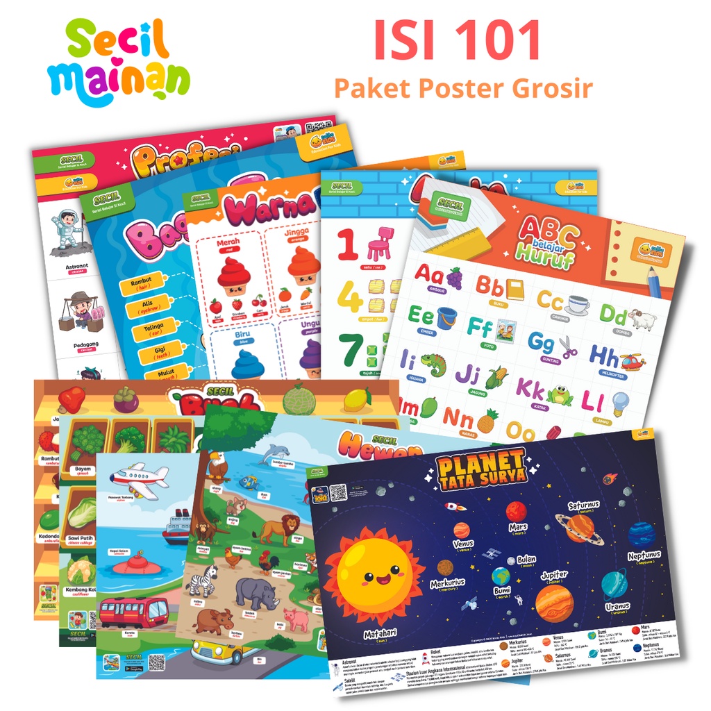 Jual Paket Poster Grosir isi 101 pcs | Shopee Indonesia