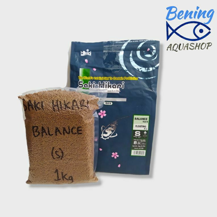 Jual Saki Hikari Balance Pakan Ikan Koi Hias Premium Import Repack 1kg ...