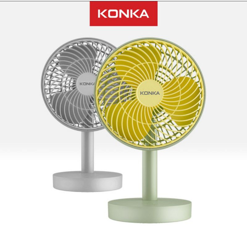 Jual KONKA Kipas Angin Rotable 6 inch 4000mAh Portable Fan Meja Berdiri ...