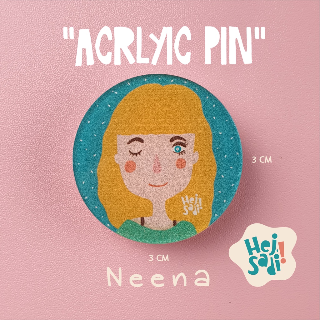 Jual Acrylic Pin / Pin Akrilik / Pin Badge / Bros - Character ...