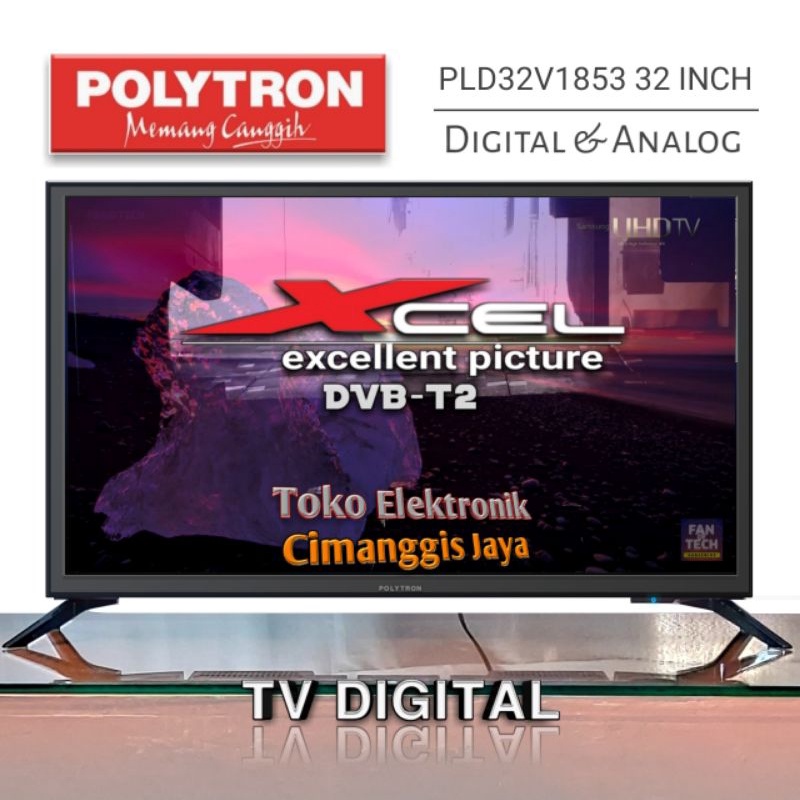 Jual TV LED POLYTRON DIGITAL 32 INCH PLD32V1853 PLD32V1753 | Shopee Indonesia