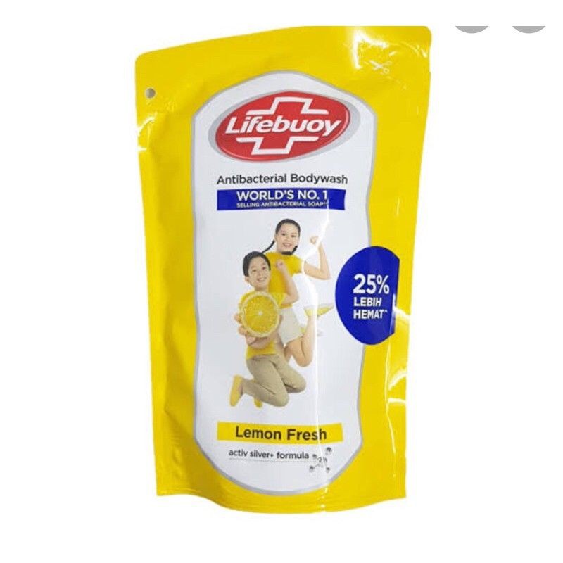 Jual Lifebuoy lemon fresh kuning 450 ml - sabun mandi cair refill ...