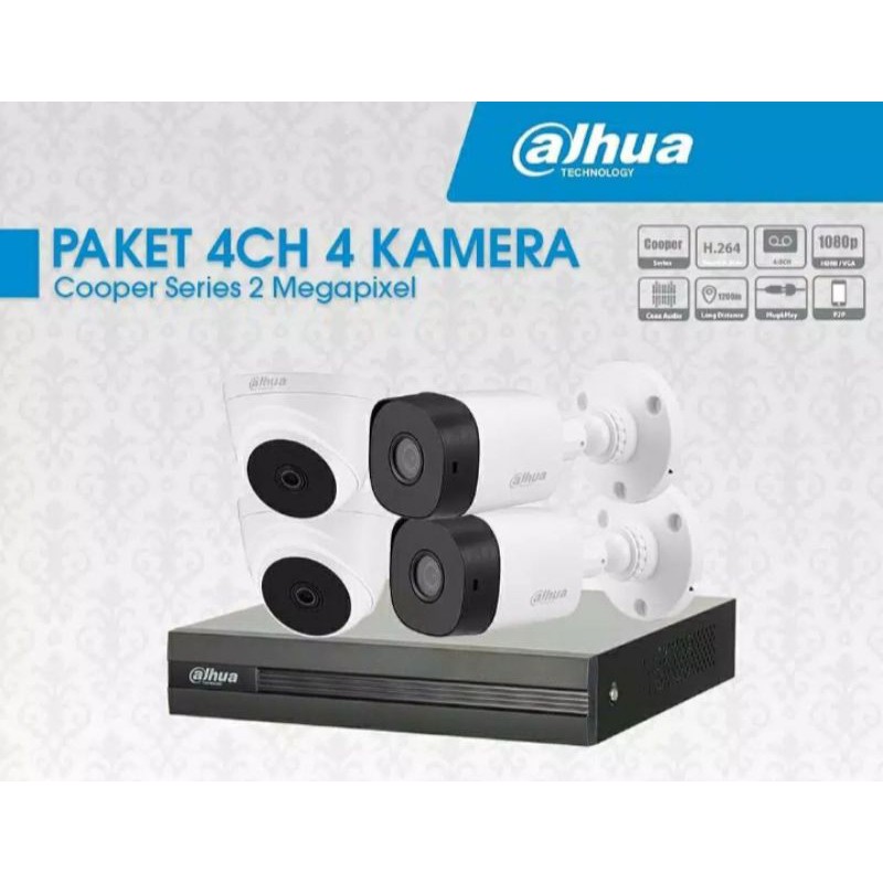 Jual Paket Camera Dahua Cooper Series 2MP Full HD 1080p | Shopee Indonesia