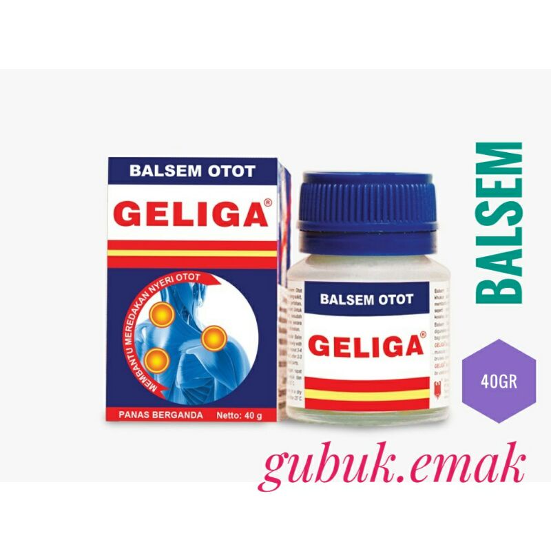 Jual Balsem Otot Geliga 40 gram Kemasan 40gr 40gram 40gr | Shopee Indonesia