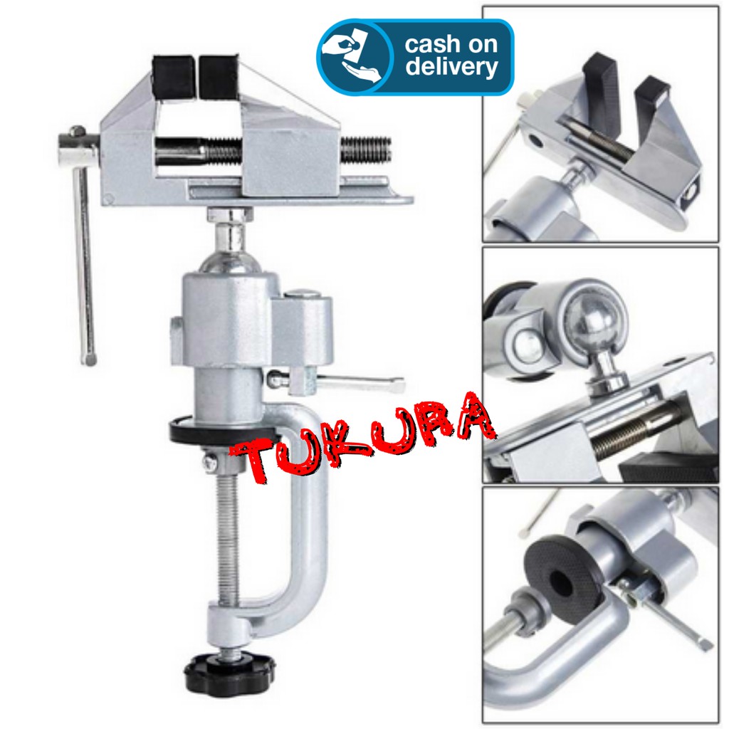 Jual Catok Meja Vise Ragum atau Universal Clamp utk Menjepit Kerajinan ...