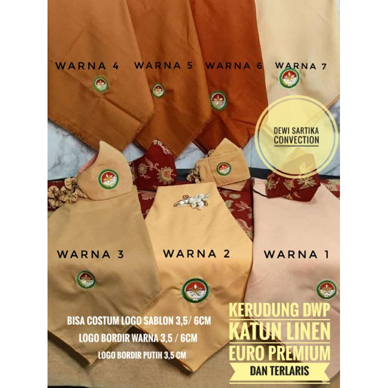 Jual jilbab DWP Dharmawanita Persatuan Indonesiapremium /jilbab dwp ...