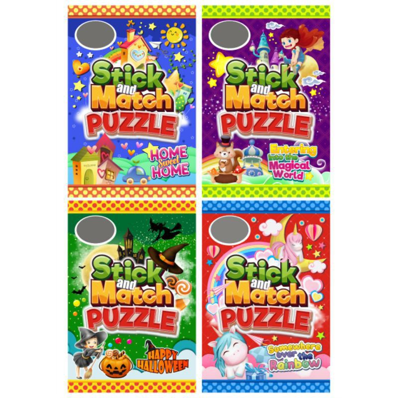 Jual Mainan Edukasi Stic And Macth Puzzle Karakter Keren | Shopee Indonesia