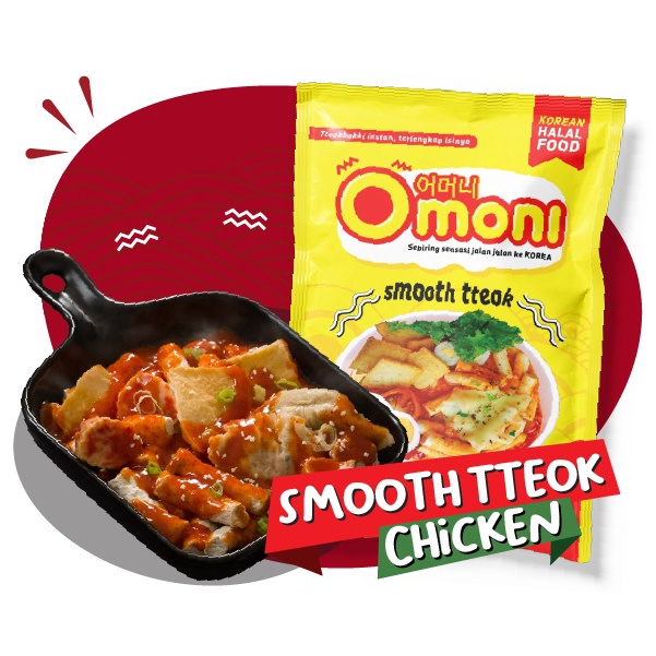 Jual Smooth Tteokbokki Instan Halal Omoni Korean Food Chicken | Shopee ...