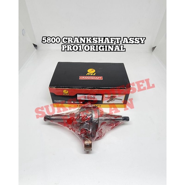 Jual 5800 628 CRANKSHAFT ASSY KUR AS KOR AS ASKRUK CHAINSAW SENSO SINSO ...