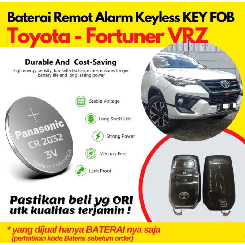 Jual Baterai remote mobil Toyota Innova Reborn Camry Fortuner Hilux ...