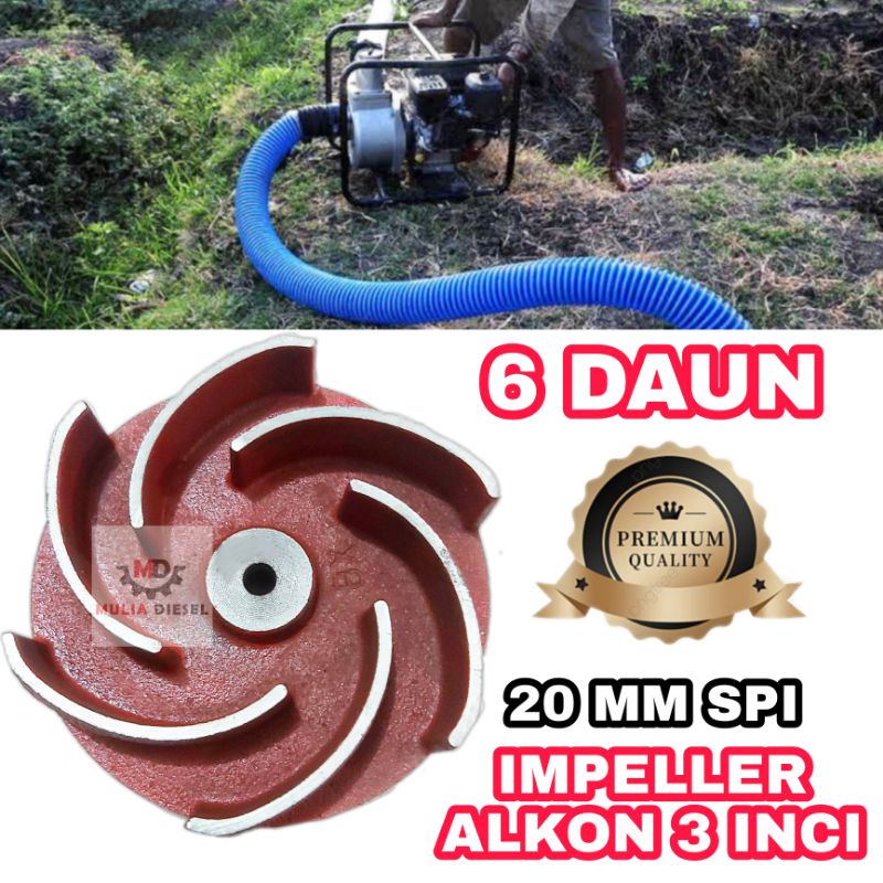 Jual Kipas Impeller Mesin Pompa Air Alkon Irigasi 3 inci WP80 SNB80 6 ...