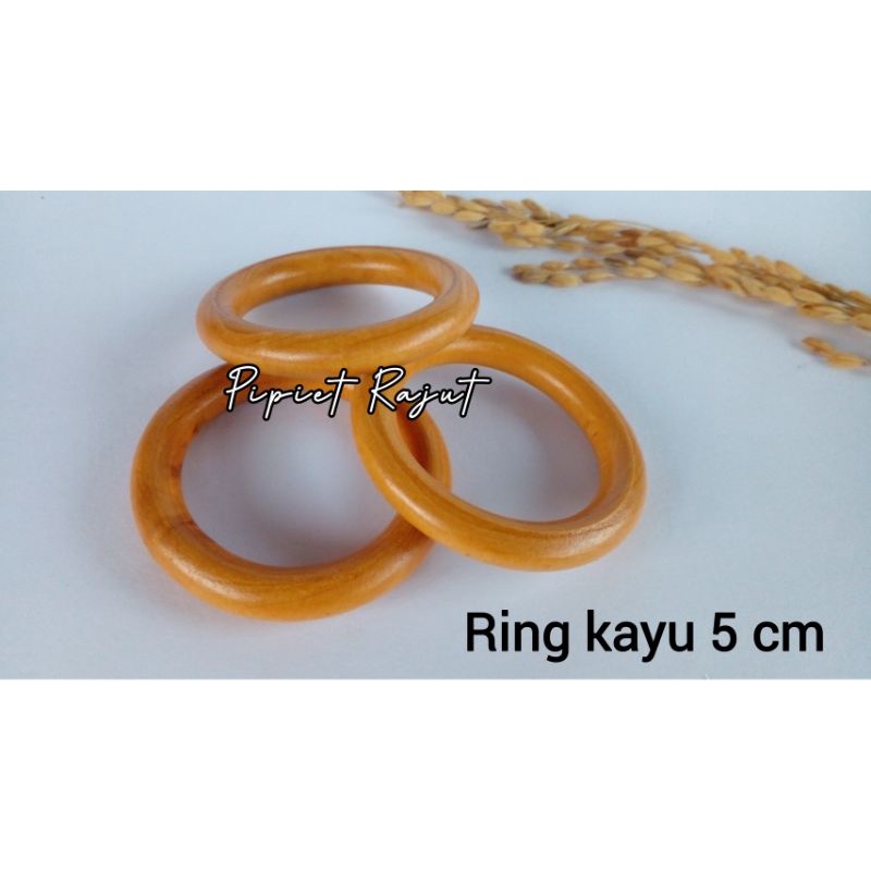 Jual RING KAYU 5 CM || RING KAYU MACRAME || RING BABY RATTEL | Shopee ...
