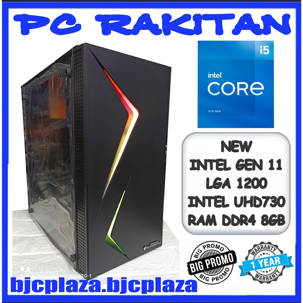 Jual PC RAKITAN CORE I5 11400 DDR4 8GB SSD 256GB | Shopee Indonesia