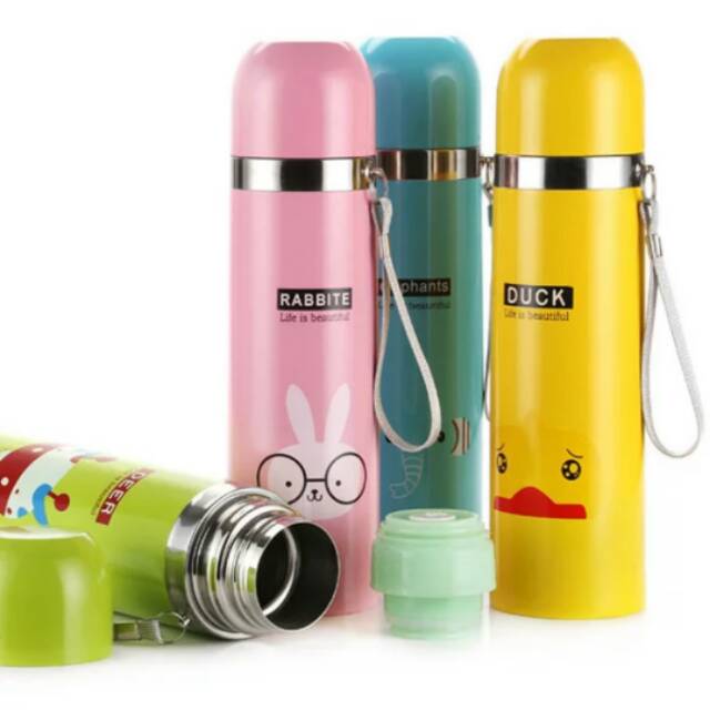 Jual TERMOS ANIMAL GLISY TALI 500ml b09 KARAKTER BOTOL MINUMAN ANAK ...