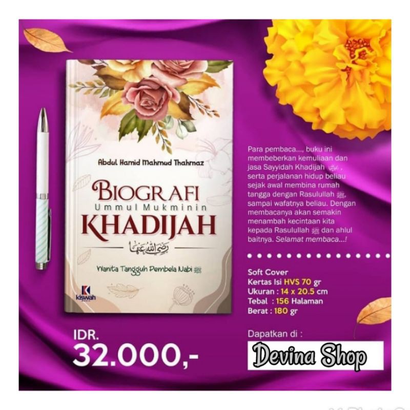 Jual Biografi Ummul Mukminin Khadijah | Shopee Indonesia Jual Biografi Ummul Mukminin Khadijah | Shopee Indonesia