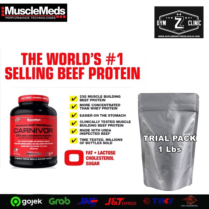Jual Musclemeds Carnivor Whey Trial Pack Repack 1 lbs | Shopee Indonesia