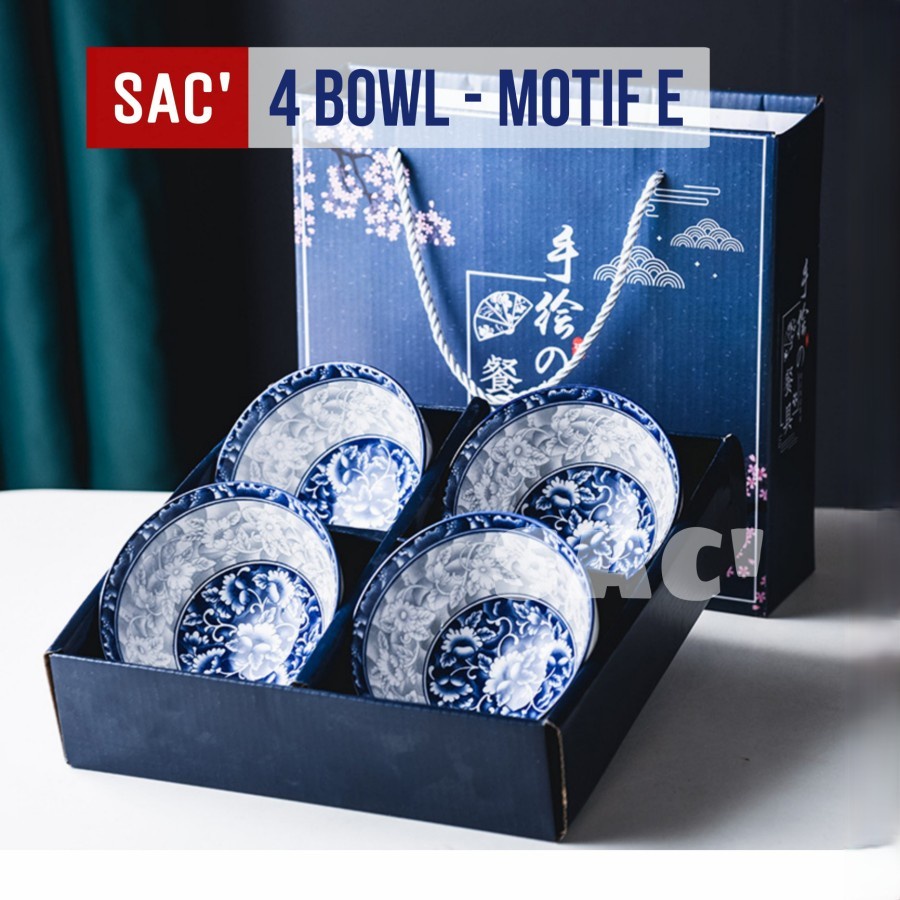 Jual 𝙎𝘼𝘾' HANAMI Japanese Bowl Hampers Set Mangkok Sumpit Set Alat ...