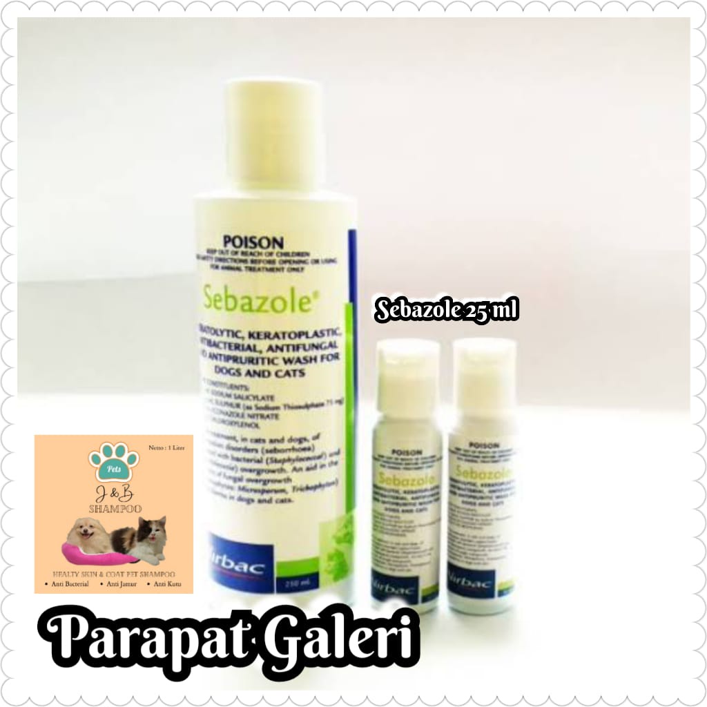 Jual SEBAZOLE 25 ml SHAMPO JAMUR KUCING ANJING SEBAZOLE VIRBAC - REPACK ...