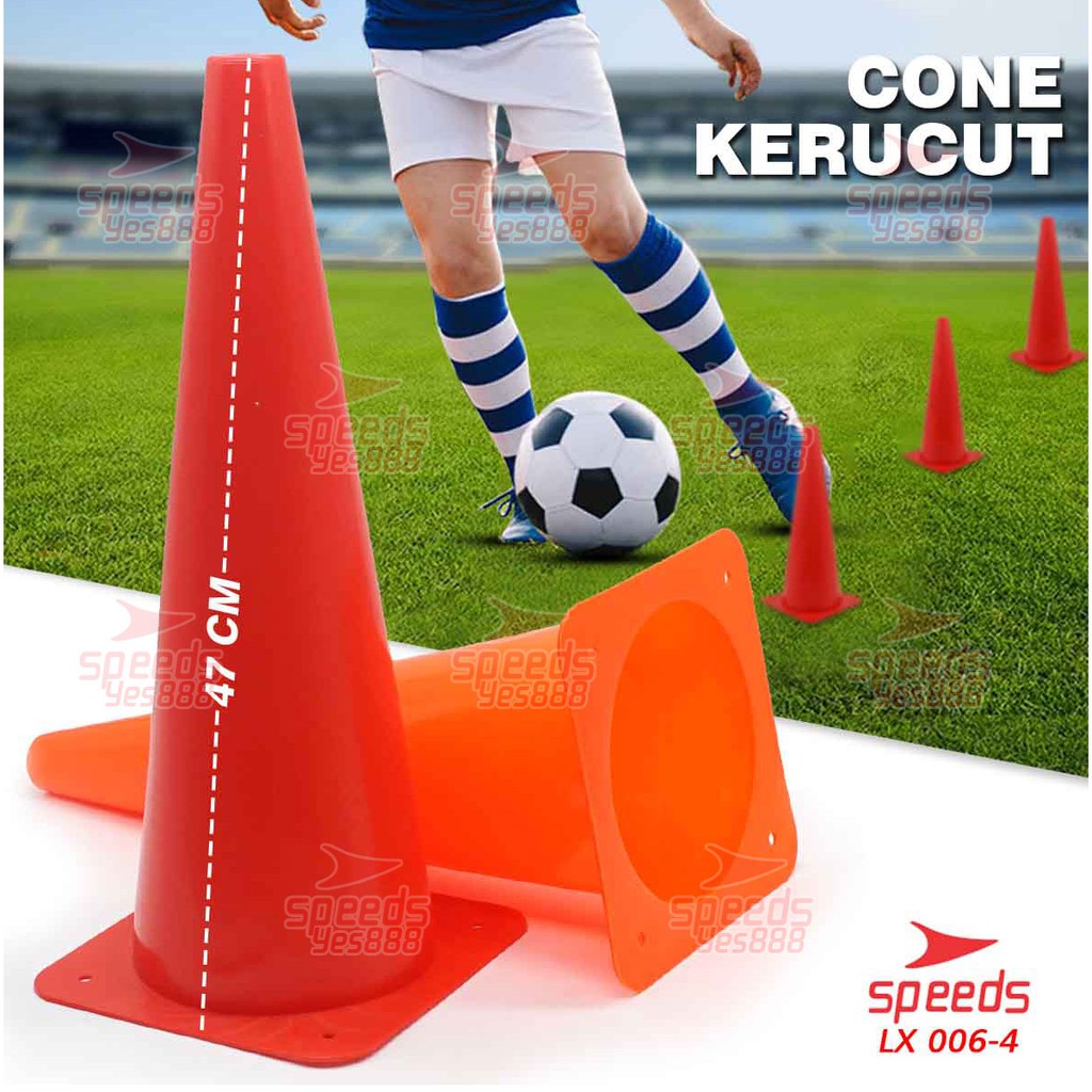 Jual SPEEDS Cone Kerucut Untuk Latihan Olahraga Futsal/Sepak Bola 47Cm ...
