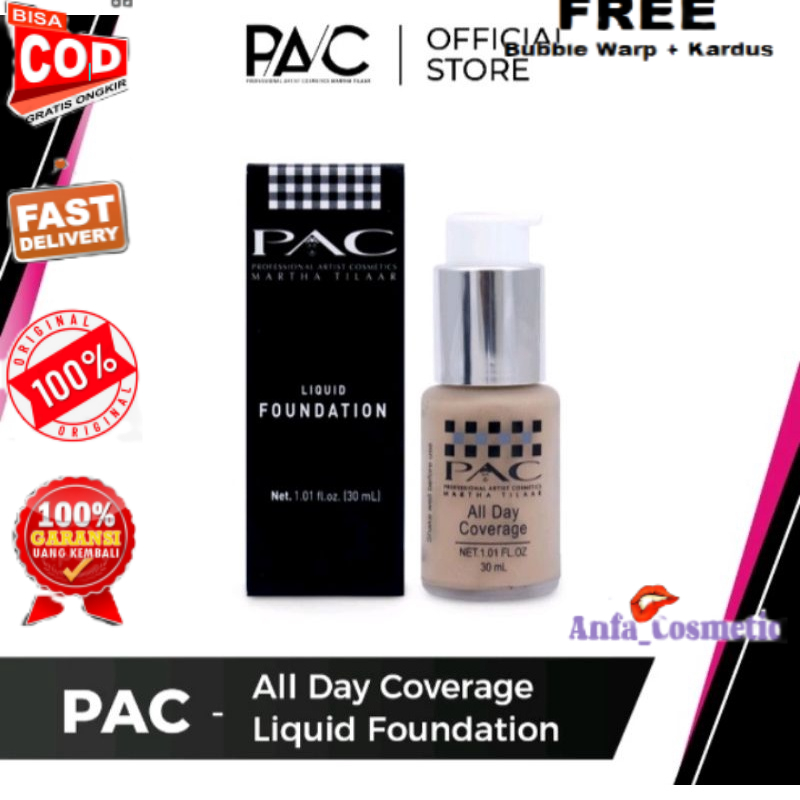 Jual PAC All Day Coverage Liquid Foundation | Shopee Indonesia