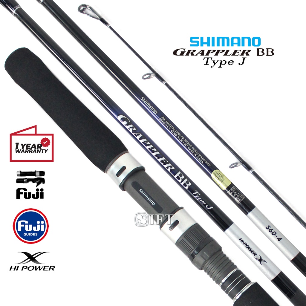 Jual Joran SHIMANO GRAPPLER BB TYPE J | Fuji SiC + Seat + Hi Power X blanks | Jigging PE 2,5/3/4 ...