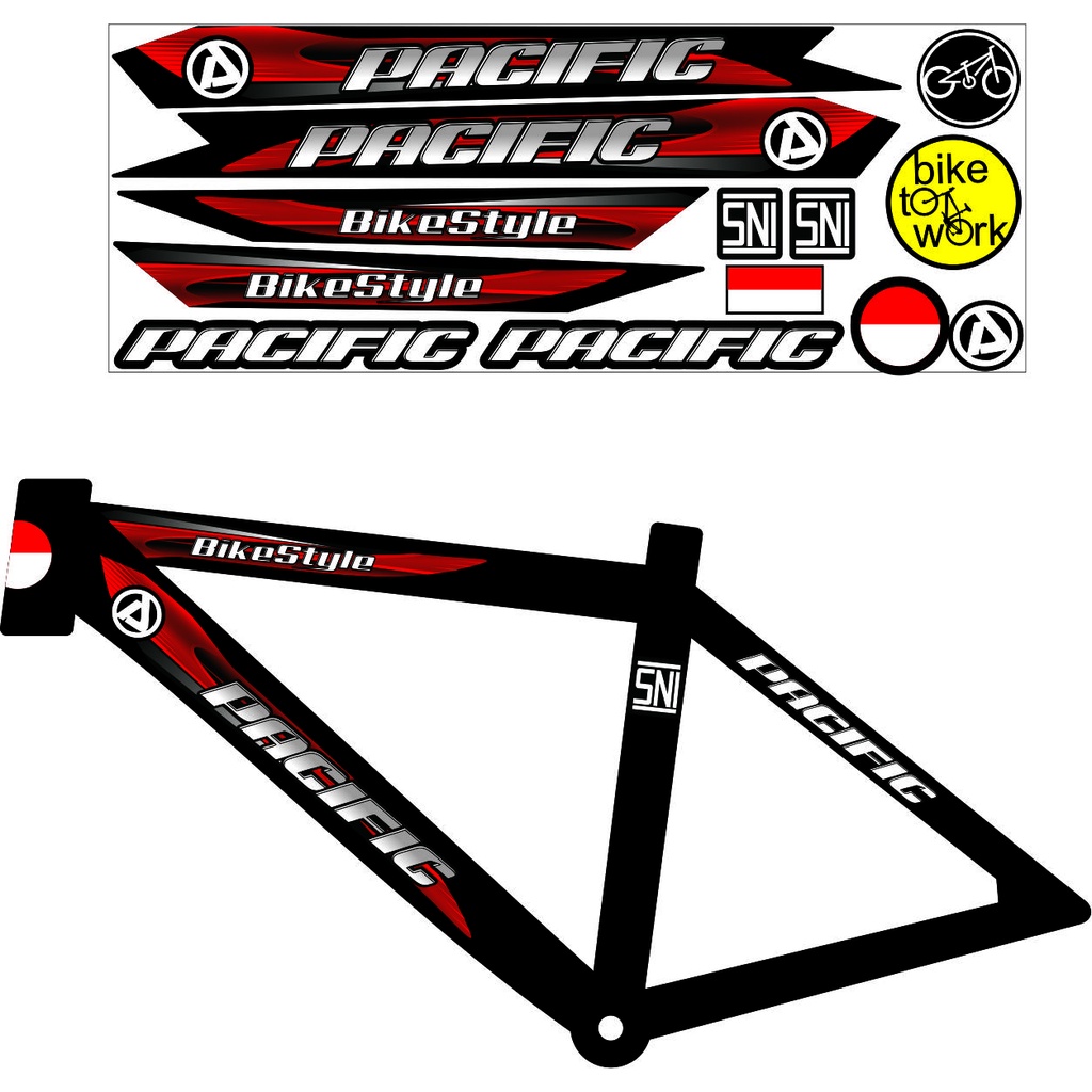 Jual MOTIF STIKER STRIPING SEPEDAH VARIASI STIKER BUAT ALL SEPEDA ...