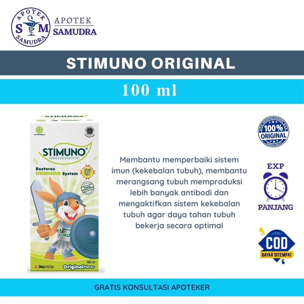 Jual STIMUNO SYRUP - 100ml , rasa original (multivitamin) multivitamin ...