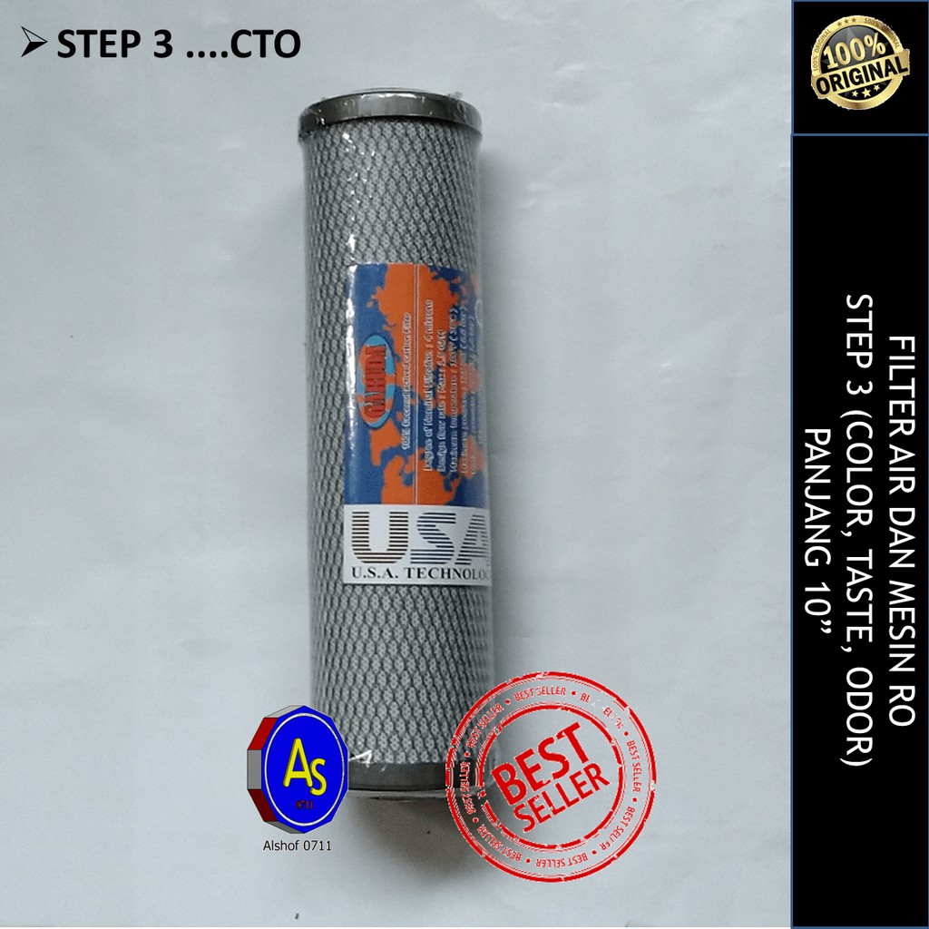 Jual Cartridge Filter air dan mesin RO step 3 CTO (Granular Active ...
