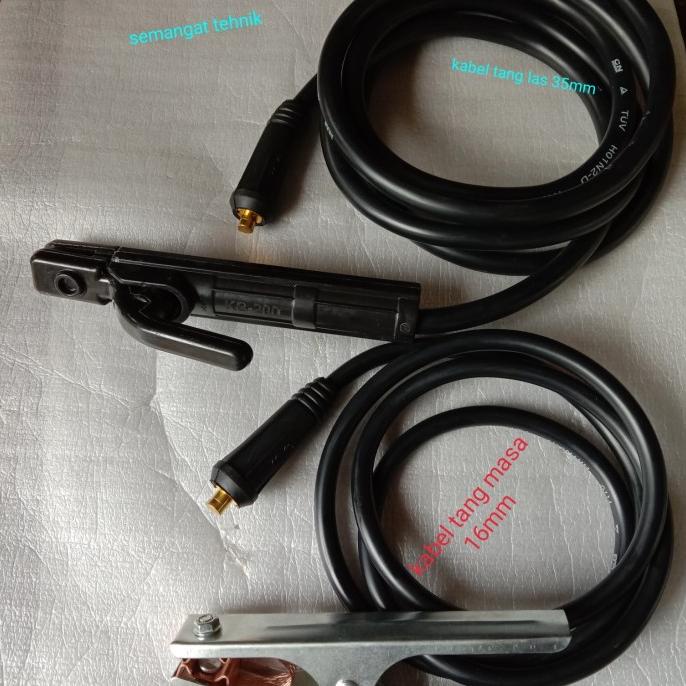 Jual PAKET SET/tang las&tang masa&kabel 3mtr tang las listrik 16mm ...