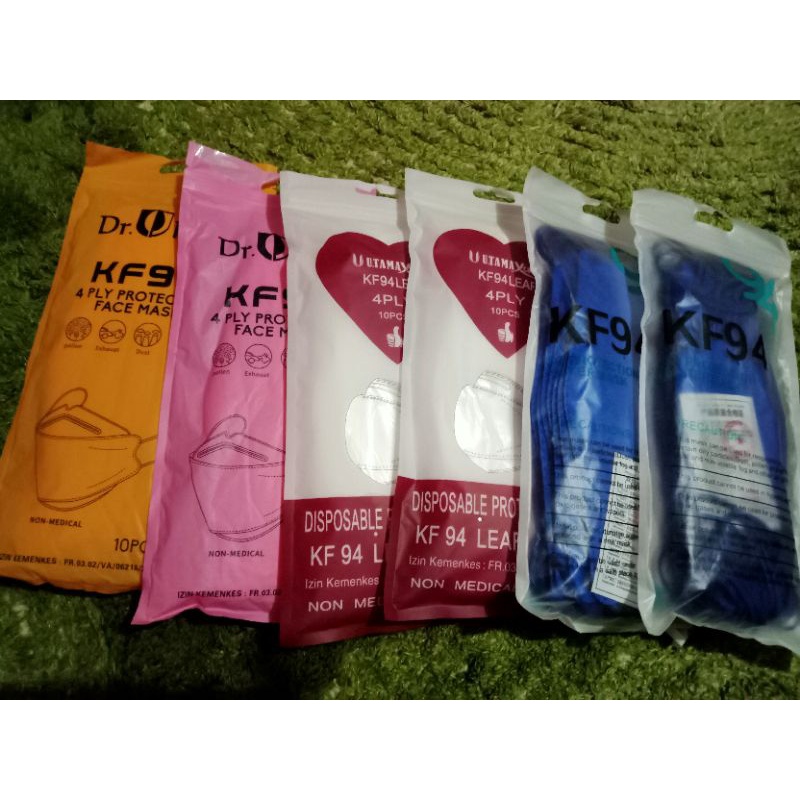 Jual masker Kf 94 utama 4 ply premium isi 10 pcs | Shopee Indonesia
