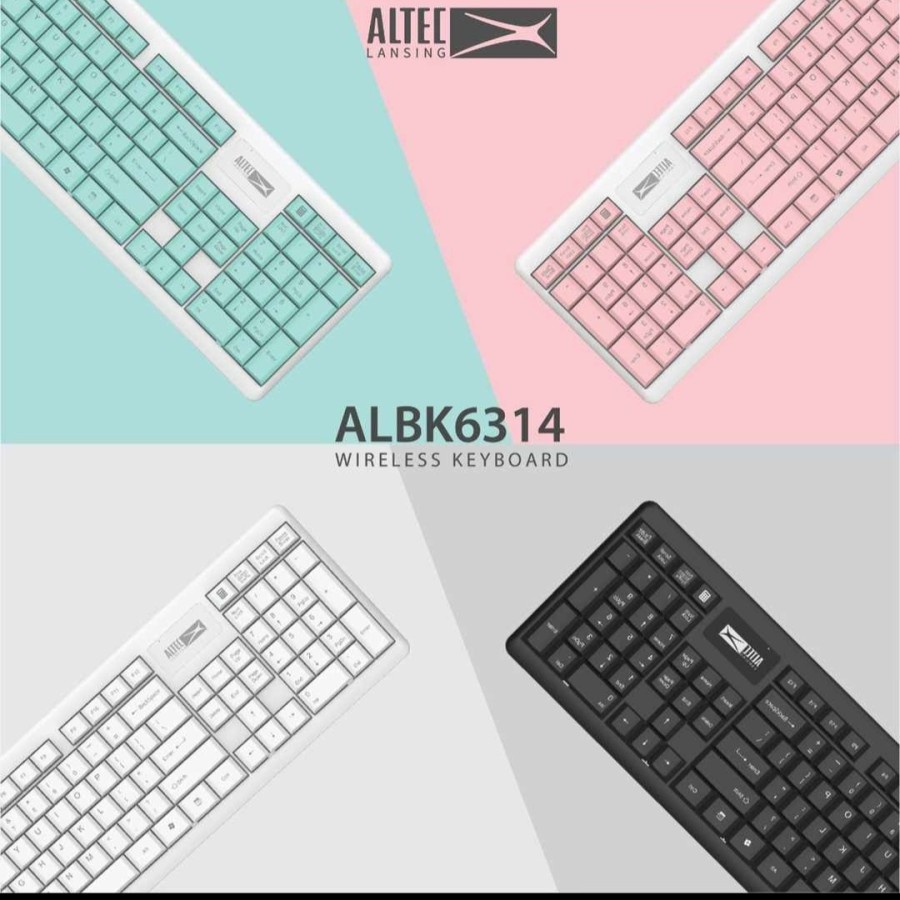 Jual ALTEC LANSING KEYBOARD WIRELESS ALBK6314/KEYBOARD WIRELESS ...