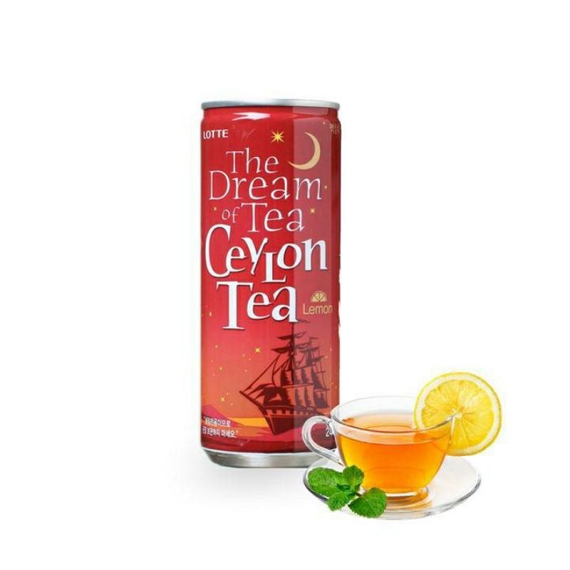 Jual Lotte Ceylon tea 240ml - minuman tea Lemon Korea | Shopee Indonesia