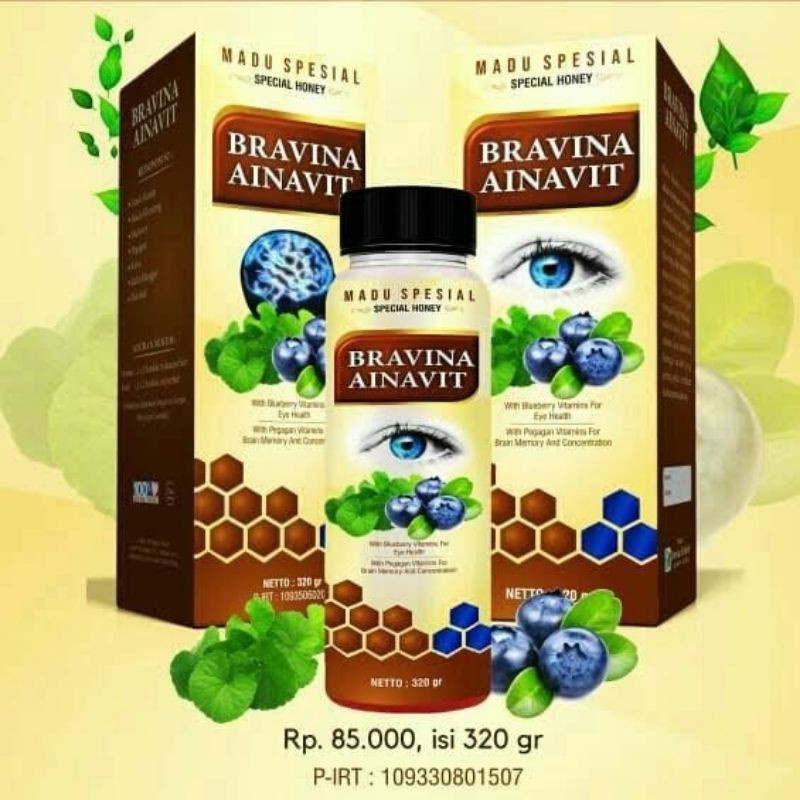 Jual BRAVINA AINAVIT MADU SPESIAL ORIGINAL 320 GRAM - MATA MINUS ...