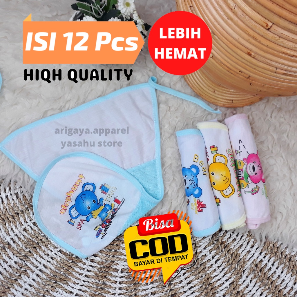Jual Popok Bayi Baru Lahir Isi 1 Lusin Bahan Kain Pake Tali Newborn SNI ...