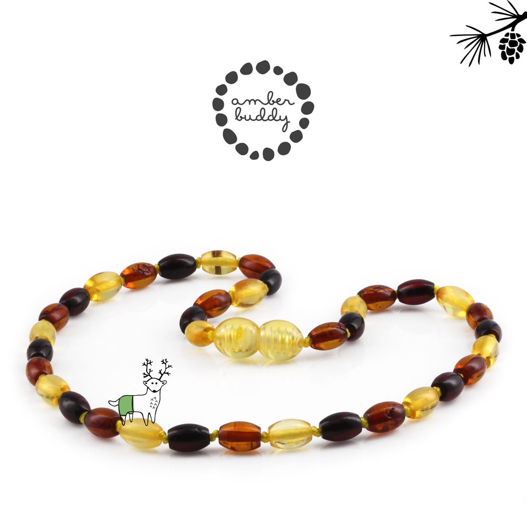 Jual Amber Buddy Baby - CLE10 [ Free Bangle ] Kalung Amber Tumbuh Gigi ...