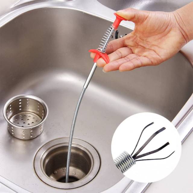 Jual Kawat Pembersih Saluran Pencapit Kotoran Pipa Wastafel Toilet ...