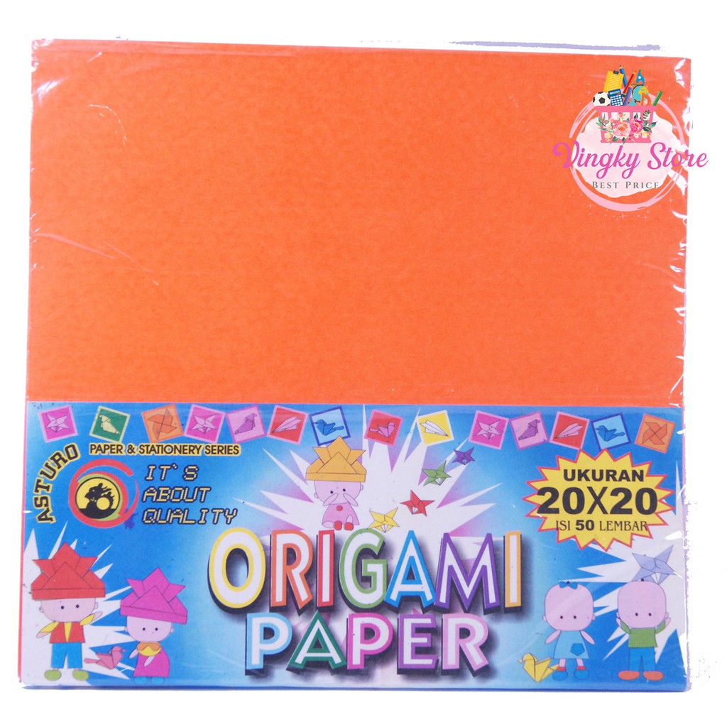 Jual Kertas Lipat / Kertas Origami Asturo 20 X 20 | Shopee Indonesia