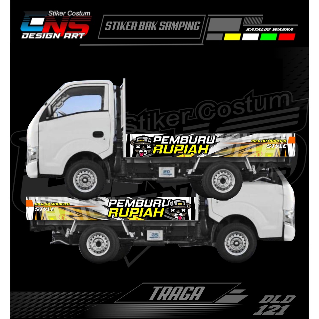 Jual Stiker Bak Samping Pick Up Traga Stiker Vinyl Custom Stiker ...