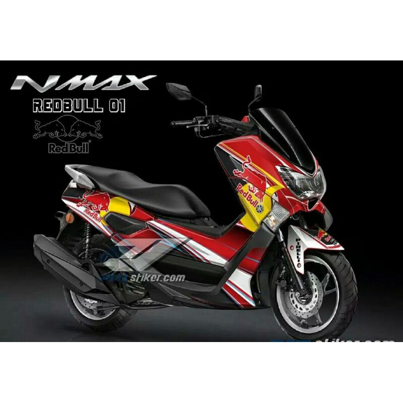 Jual sticker motor nmax Red bull stiker full body Racing look | Shopee ...